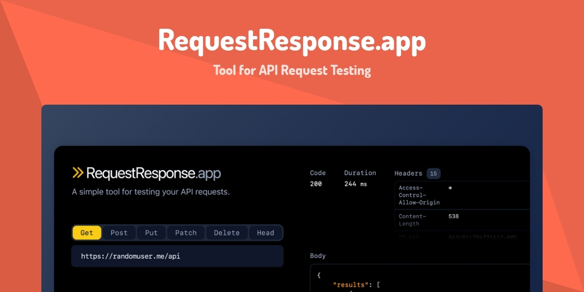 Requestresponseapp Tool For Api Request Testing Made With Laravel